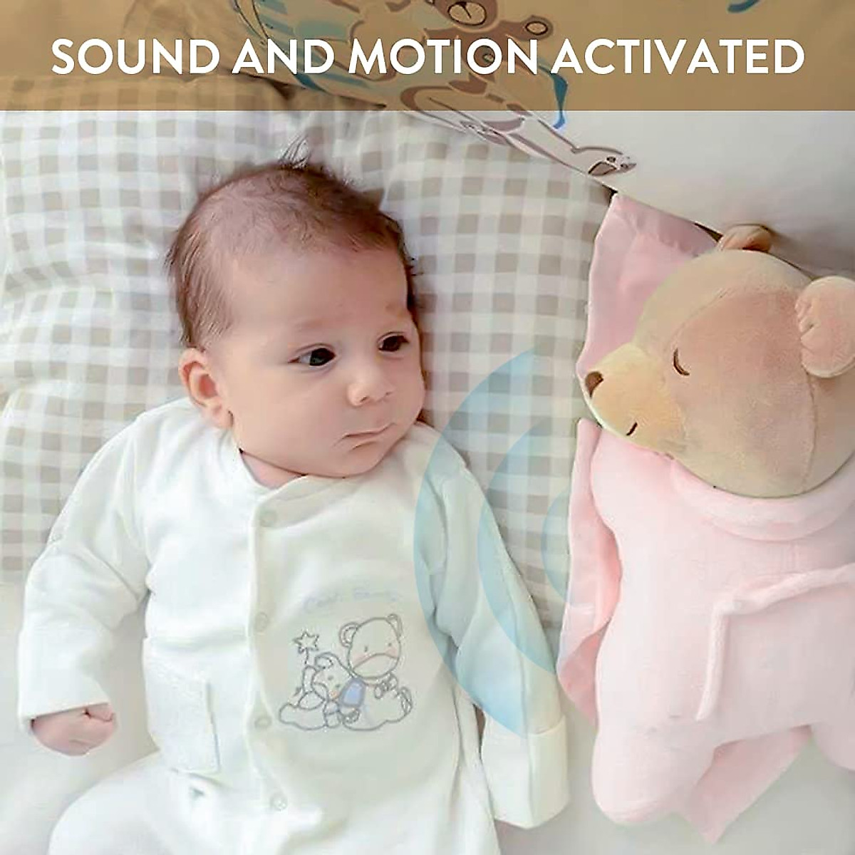 Prince Lionheart Original Slumber Bear with Silkie Blanket - Blue