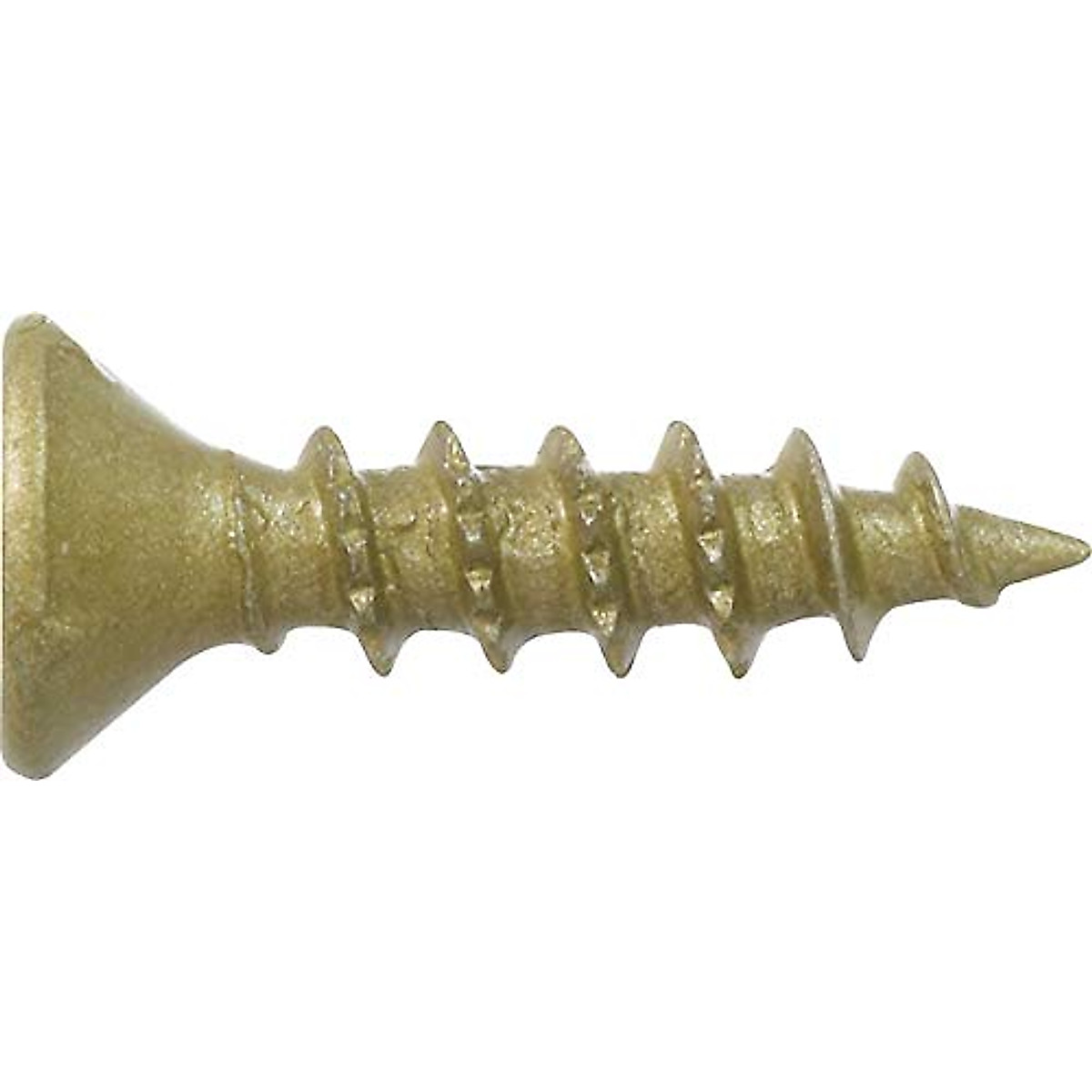 Power Pro Premium One Multi-Material Flat Head Screws, Epoxy Coated Steel, Fasten in Wood, Metal, Concrete, Drywall and Plastic, Bronze, 6 x 5/8 inch, Box of 50 Screws