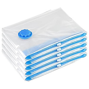 Lucky Monet 10 Pack Vacuum Storage Bags 32" x 40", Space Saver Compression Bags Vacuum Seal Bags for Clothing Comforters Blankets Travel