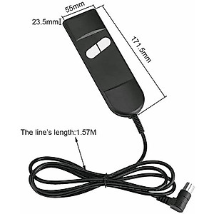 GOTOTOP Remote Hand Controller Replacement 2 Button 5 Pin Lift Chair Remote Hand Power Recliner Parts for Okin Limoss Lazboy Pride Catnapper