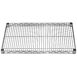 Shelving Inc. 18" d x 30" w Chrome Wire Shelving with 3 Tier Shelves, Weight Capacity 800lbs Per Shelf
