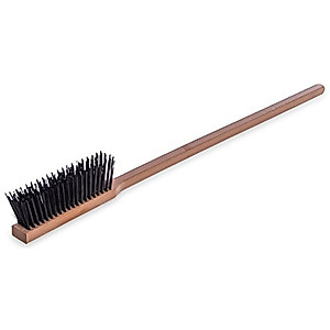 Carlisle FoodService Products 4577200 Carbon Steel Bristle Pizza/BBQ Oven Brush, 39" Overall Length