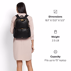 TUMI Voyageur Ruby Leather Backpack Black One Size
