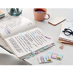 Post-it Pattern Flags, 100/On-the-Go Dispenser, .47 in, Gradient Pattern Collection (684-GRDNT)