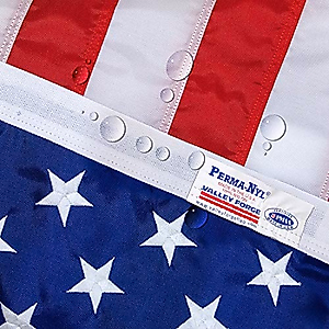 100% Made in the USA - 3'x5' ft – Perma-Nyl Sewn Nylon with Grommets - Sturdy, Durable, and Patriotic - Great For Gardens, Homes, Patios and Cars – By Valley Forge Flag