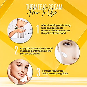 DERMAXGEN Turmeric Face Cream + 30% Vitamin C Glow Boosting Moisturizer & Skin Repairing, Hydrating with Organic Ingredients Anti-Aging Facial Cream, Normal, Dry, Oily & Combination Skin - 1.7 FL OZ