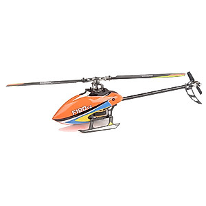 ZOSTER Electric RC Helicopter Model YUXIANG F180V2 2.4G 6CH 3D 6-Axis Dual Brushless Motors RTF Version Aileronless Aerobatic Helicopter Model for Kids Adult, Orange, 40 x 10 x 9 cm