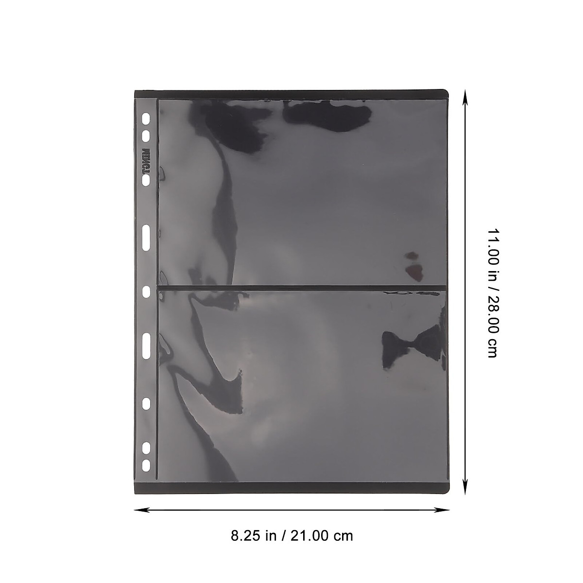 VILLCASE 20Pcs Black Binder Stamps Binder Clips Stamp Collecting Loose-Leaf Stamp Collection Insert Stamp Loose-Leaf Stamp Book Loose-Leaf Storage Holder Supplies Book Plastic Universal