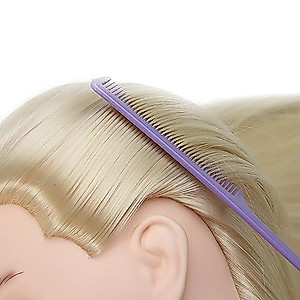 Armmu 28"-30" Long Synthetic Hair Mannequin Head Hairdresser Practice Training Head Cosmetology Manikin Doll Head with 9 Tools and Clamp - 613