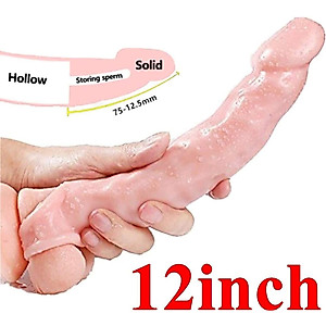 New 12in Soft R2695 Big Texture Sleeve Extender Sheath for Men Male Enhancement Extension Sleeve Fleshy Color R2695 (12IN Fleshy) (12IN Fleshy)