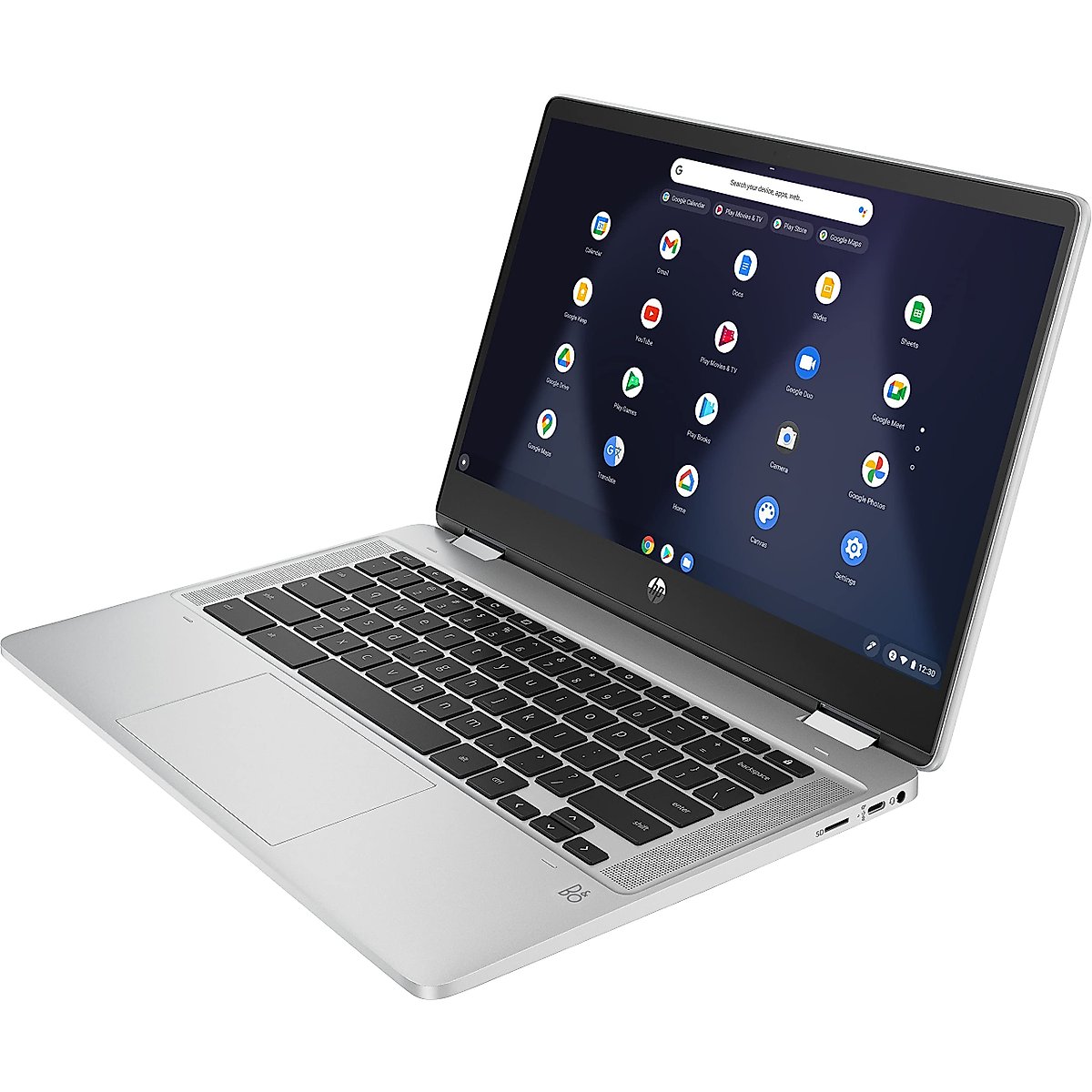 HP 2022 Newest X360 2-in-1 Chromebook 14" HD Touchscreen, Intel Celeron N4500(Up to 2.8GHz), 4GB DDR4 RAM, 32GB eMMC, WiFi, Bluetooth, Webcam, USB Type-C, Chrome OS, Silver