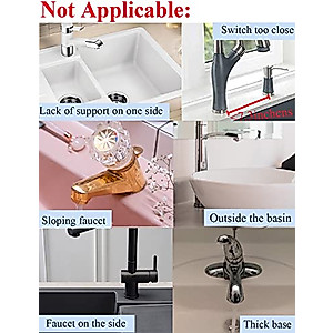 GBYAN Silicone Faucet Handle Drip Catcher Tray Kitchen Sink Splash Guard Countertop Protector Mat Water Draining Pads for Kitchen, Bathroom and RV Sink,Grey