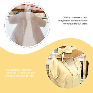 Healifty 3pcs Doll Dress Form Cloth Gown Display Support Holder Hanging Dress Form Mannequin Model Stand for Doll Dresses Dollhouse Decoration