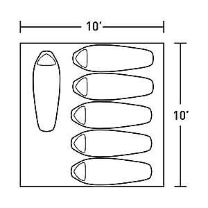 ALPS Mountaineering Meramac 6-Person Tent - Gray/Red