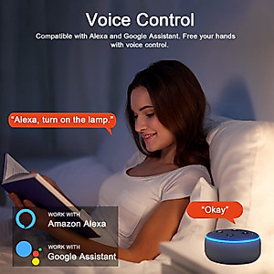 4pack Smart Plug Wireless Mini Outlet with Schedule,Remote Control Your Devices,Occupies Only One Socket, Compatiable with Alexa Echo Google Home Assistant, Christmas Light Socket Timing Function