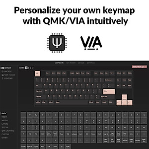 Keychron Q3 QMK/VIA Wired Custom Mechanical Keyboard, Full Aluminum Tenkeyless Layout, Programmable Macro with Hot-swappable Gateron G Pro Brown Switch, Compatible with Mac Windows Linux (Blue)