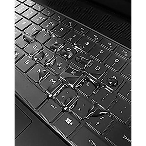 Keyboard Cover for 2021 Dell Alienware x17 R1 R2 17.3"/Alienware x15 R1 R2 15.6" Gaming Laptop,15.6" Dell Alienware M15 R5 R6 R7/Alienware m17 R5 Ryzen Edition,Dell Alienware x17 x15 R1 Skin-Clear