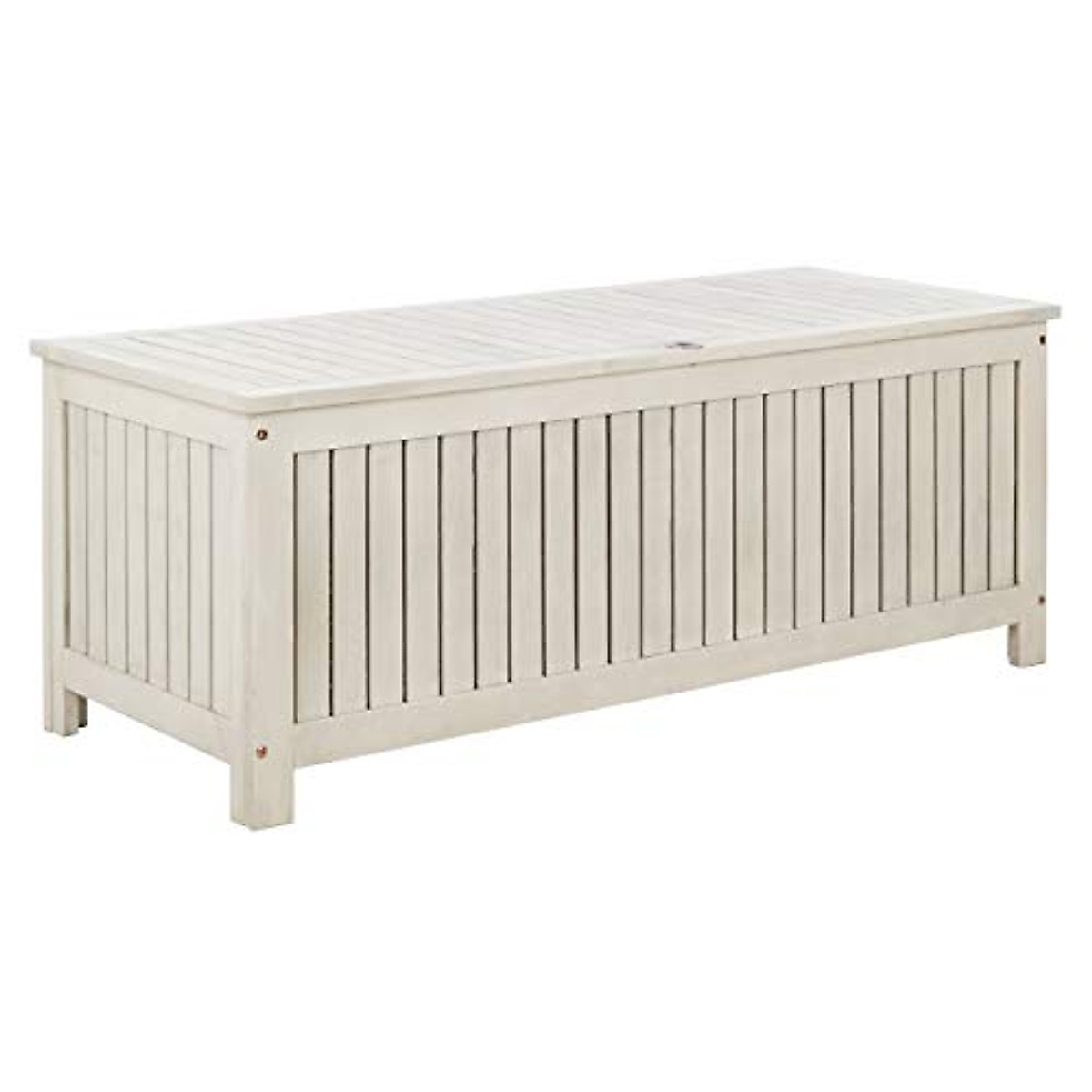 Safavieh PAT7037C Outdoor Abri White Storage Cushion Box