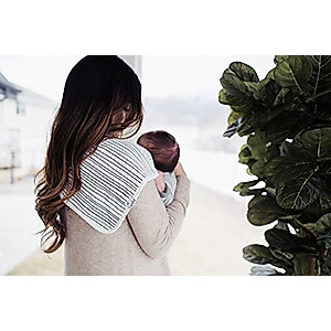 Copper Pearl Baby Burp Cloth Large 21''x10'' Size Premium Absorbent Triple Layer 3 Pack Gift Set “Alta