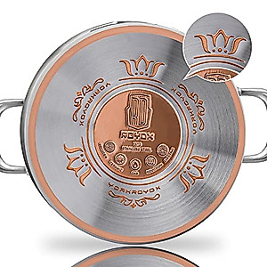 Stainless Steel Stock Pot - Stockpots Healthy Heavy Duty Induction Large with Lid 7.5 Quart for Soup, Sauce, Casserole, Stew Oven and Dishwasher Safe Soup Pot Commercial Grade Soup Pot Cooking Pot