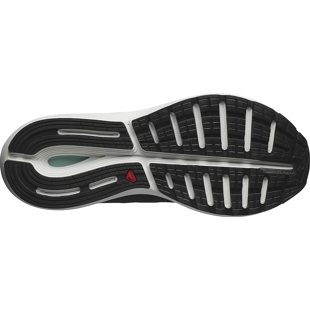 Salomon Women's Sonic 3 Balance Road Running Shoes for Men, Black/White/Quiet Shade, 12