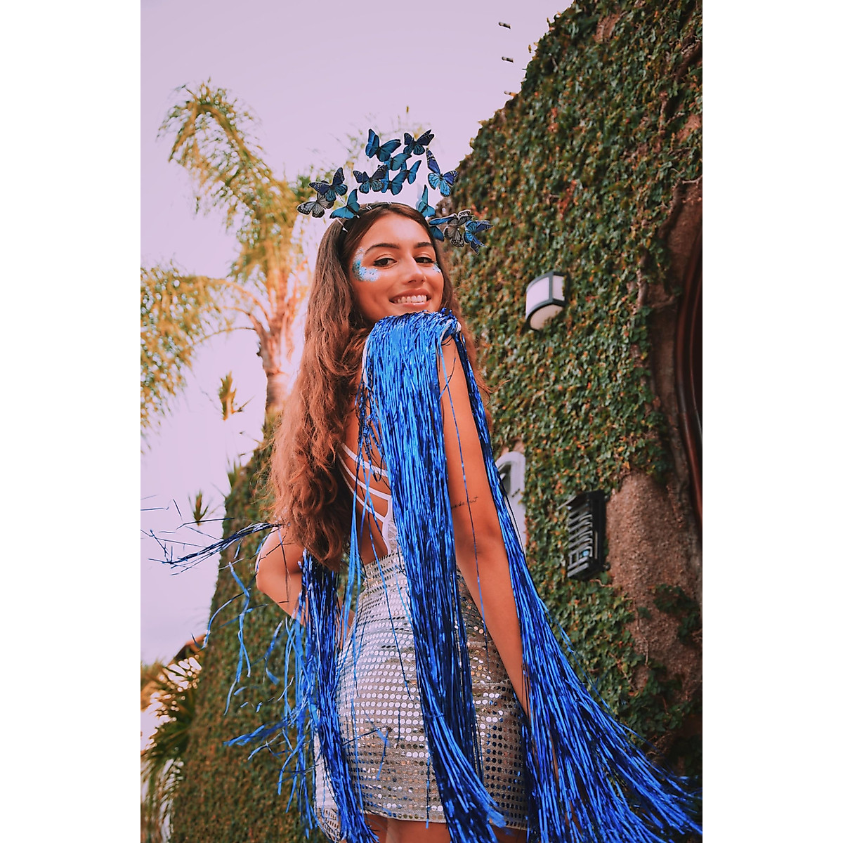 Zivyes Butterfly Fascinator Hats for Women Monarch Tea Party Headband Alice in Wonderland Hat Kentucky Derby Halloween Costume