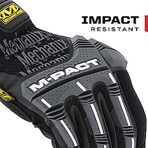 Mechanix Wear: M-Pact Open Cuff Work Gloves (X-Large, Black)