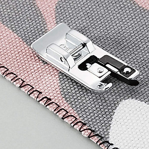 DREAMSTITCH SA-135, 200132008 Snap On Overlock Overcast Presser Foot - Fits All Low Shank for Singer,Brother,Babylock,Euro-Pro,Janome(New Home),Kenmore,White,Juki,Simplicity,Elna Sewing Machine