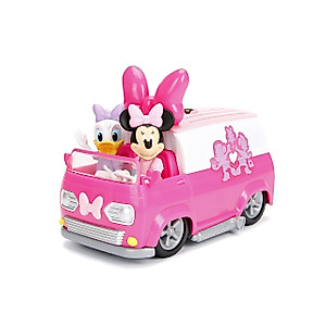 Jada Toys Disney Junior Minnie Mouse Happy Helper Van RC, Pink/White
