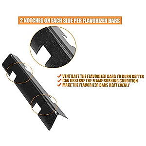 7635 Flavorizer Bars for Weber Spirit 2 Parts, Replacement for Weber GS4 Spirit II & I E210 S210 E215 E220 S220 Grill, for Weber GS4 Grill Parts 67045 69796, Webber Parts 15.3" Bars,Porcelain-enameled
