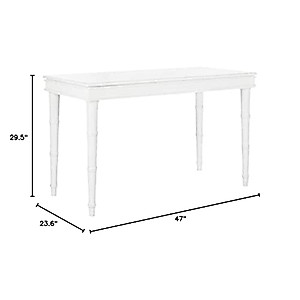 Safavieh Home Office Noely Modern Coastal White 1-drawer Writing Desk