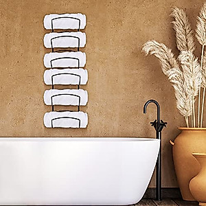 Towel Rack,Towel Holder for Bathroom Wall, Wall Towel Rack for Rolled Towels Wall Mounted Storage Organizer for Towels,Robes,Wine, Yoga Mat(Black)