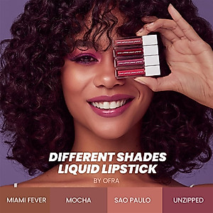 Ofra Cosmetics Charmed - Long Lasting Liquid Lipstick Lightweight Velvet Matte Lip Makeup with Vitamin A & Antioxidants - Lasts Up To 5 Hours - Vegan Formula - 8g Tube