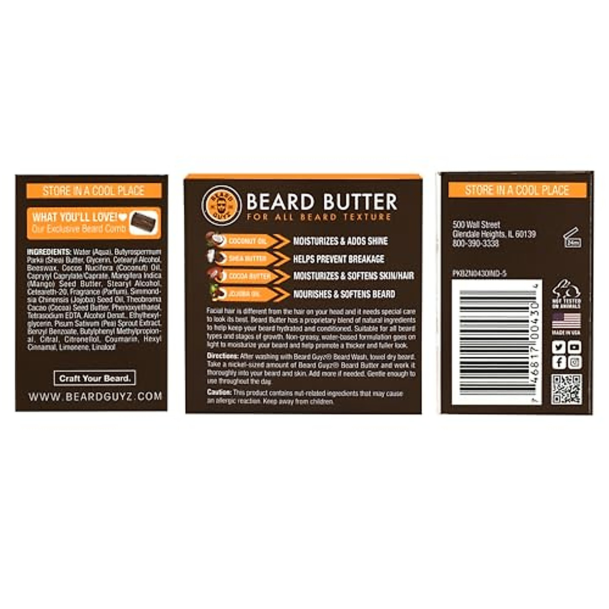 Beard Butter Original Formula, 4 Ounce (Packaging may vary)
