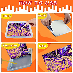 Wings Giant Water Marbling Paint Kit with Individual Powder, Art Kits for Kids, Marbling Paint Kit, Marbling Kit for Girls & Boys, Arts and Crafts Kit Ideas for Girls Boys Ages 8-12 Kids Activities