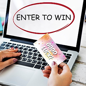 1200 Pcs Colorful Enter to Win Raffle Tickets Cards 3.5 x 2 Inch Entry Form Ticket Cards for Contest, Auction, Raffles, Ballot Box with Space for Name, Email Address Phone Number Fields (1200)