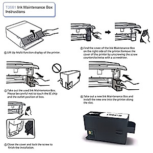 Remanufactured T3661 Ink Maintenance Box Compatible with Expression Premium XP-6000,XP-6100,XP-8500,XP-8600,XP-15000,XP-970 Printers