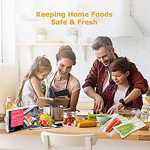 FRESKO 8"x12" Food Vacuum Sealer Bags, 120Pcs PreCut Bags for Food Vacuum Storage, Vacuum Seal Food Sealer Bags with BPA Free and Heavy Duty, Great for Sous Vide Bag Meal Prep