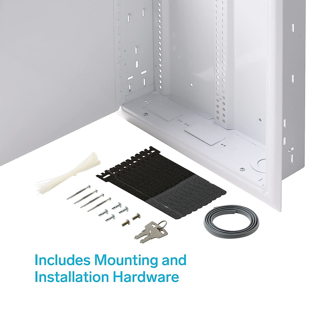 Structured Media Enclosure Accessories - Structured Wiring Cabinet - Structured Wiring Enclosure - Structured Media Cabinet - Structured Media Center - Fasthome Surface Mount Enclosure - STEREN 19"