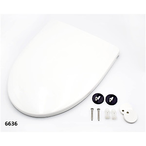 Dual Flush Elongated Standard One Piece Toilet with Comfortable Seat Height, Powerful & Quiet Dual Flush Modern Toilet, 12'' Rough-In, Glossy White，6636