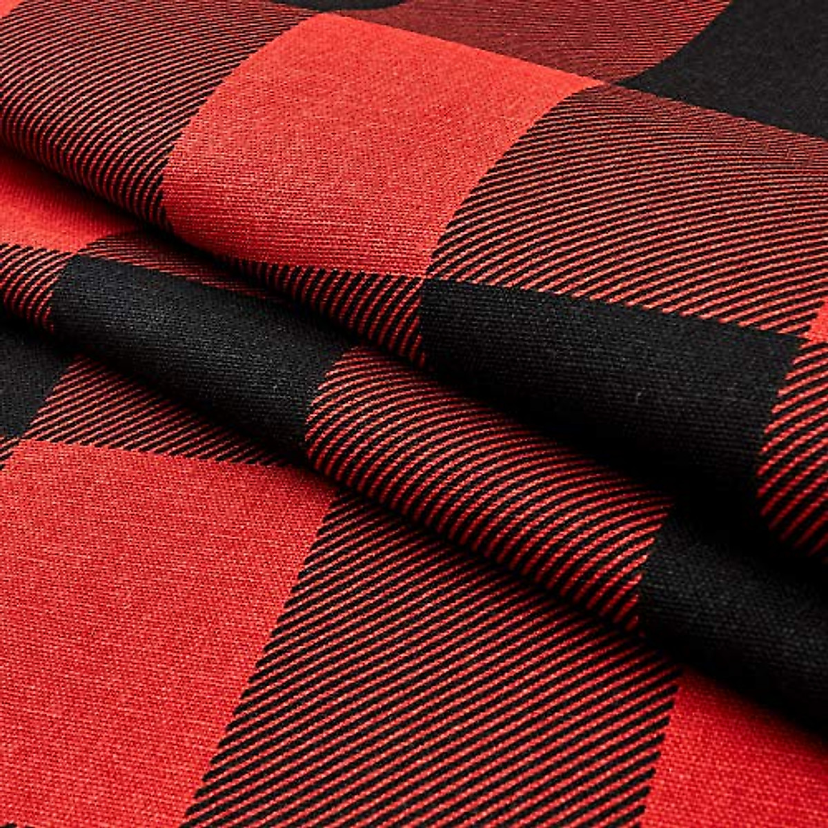 Premier Prints Buffalo Check Red/Black, Fabric by the Yard