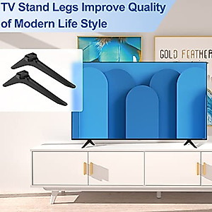 TV Stand Base for Hisense TV Legs, Base Stand for Hisense 32" 43" 50" 55" 58" 60" 65" Smart TV, for 32H4030F3 43R6E3 50R6E3 50A6G 55A6G 55U6G 55H6570G 58R6E3 58H6870 65R6E1, TV Stand Legs for Hisense