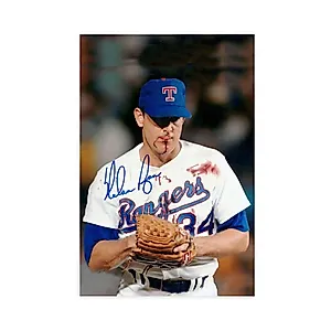 BIVVI Nolan Ryan Canvas Poster Wall Art Decor Print Picture Paintings for Living Room Bedroom Decoration Unframe: Unframe:12x18inch(30x45cm)