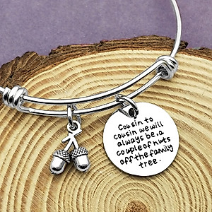 Vadaka Cousin Bracelet from Cousins Gift Women Funny Cousins Jewelry Cousin to Cousin Gift Family Jewelry Bracelet Birthday Gifts for Cousin Bangle Christmas Graduation Gifts