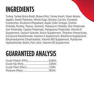 Nulo Gently-Cooked Meals Complete and Balanced Adult Wet Dog Food, Turkey & Green Bean, 9 Ounce, 8 Count