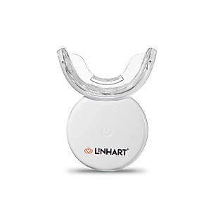 LINHART Teeth Whitening Kit with LED Light - Tooth Whitener Gel, Dental Whitening Gel Syringes with 35% Carbamide Peroxide and 16-Led Whitening Light - No Sensitivity, Whitens Teeth