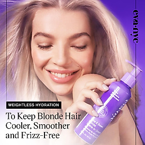 EVANYC Leave-In Hair Cream for Blonde Hair, 5.4 Fl Oz - Leave In Conditioner Helps Eliminate Brassy Yellow Tones, No-Rinse Toner