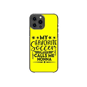 My Favorite Soccer Player Calls Me Noona Sweet Cute Motivational Pattern Art Design Anti-Fall and Shockproof Gift iPhone Case (iPhone 6/6s)