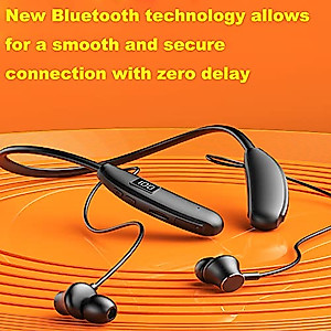 Keke Int'l Bluetooth Earbuds with Microphone Headset - Black Headphones with IPX5 Waterproof Rating, Intelligent Noise Reduction, and 200 Hours of Playback