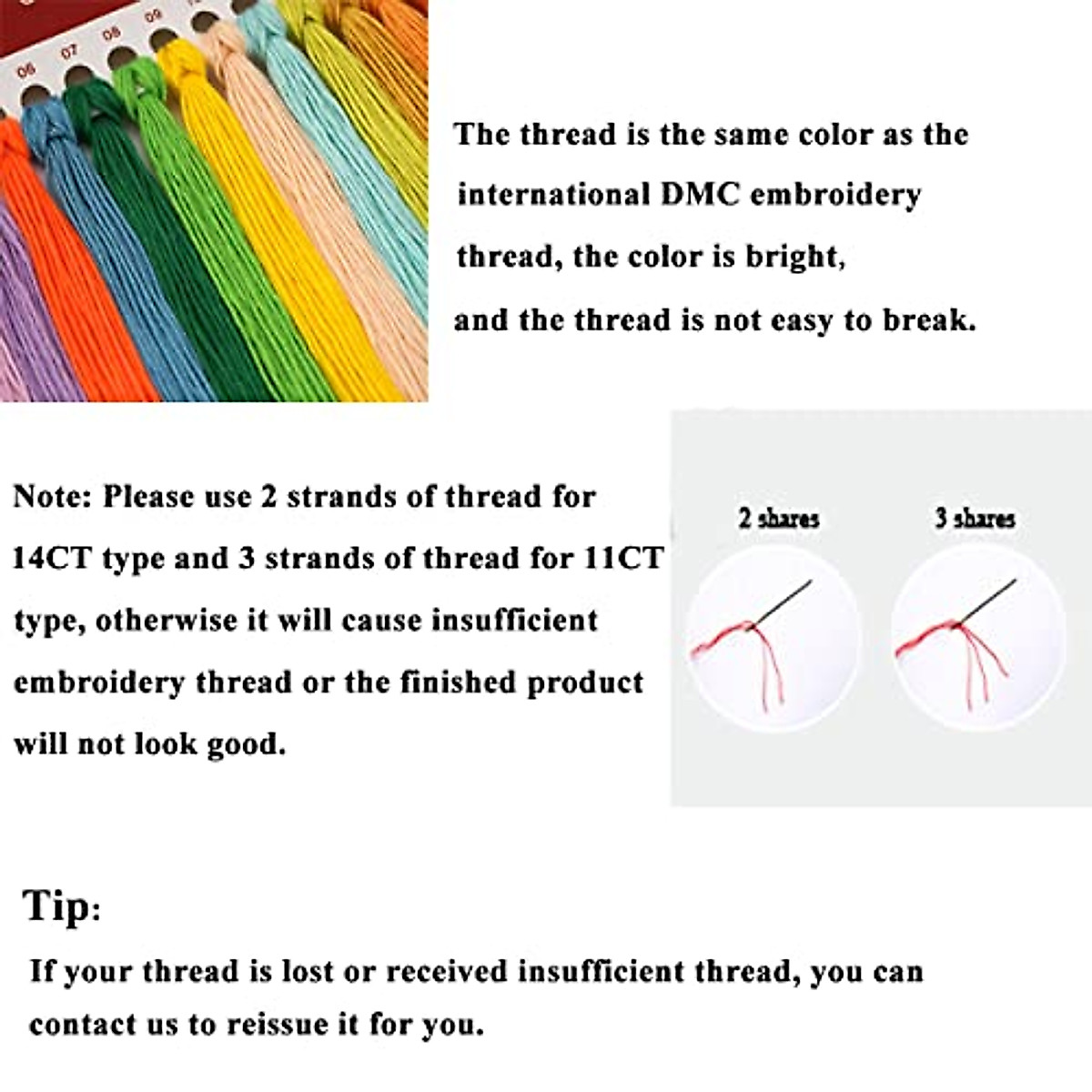 Maydear Full Range of Embroidery Starter Kits Stamped Cross Stitch Kits Beginners for DIY Embroidery 11CT 3 Strands - Beautiful Flowers 13×15(inch)